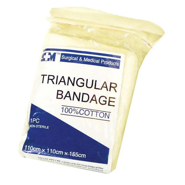 Cotton Triangular Bandage, 110 x 110 x 155cm, Each